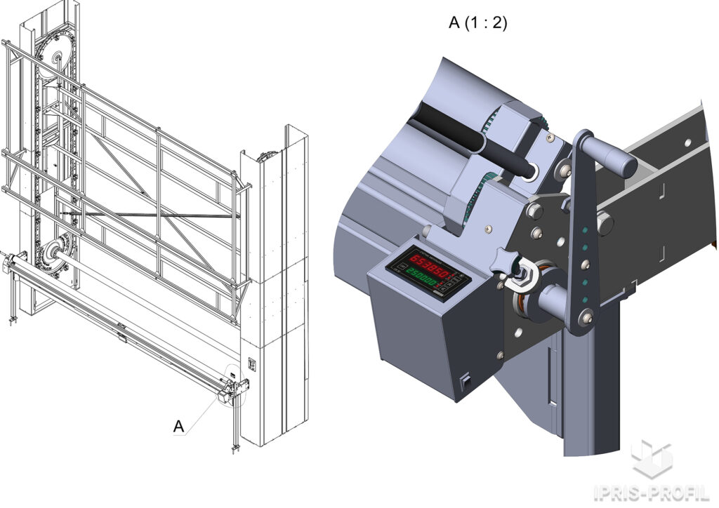 Mounted roll cutting machine